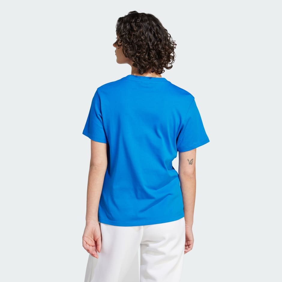 adidas Adicolor Classics Trefoil Tee - Blue | adidas KE