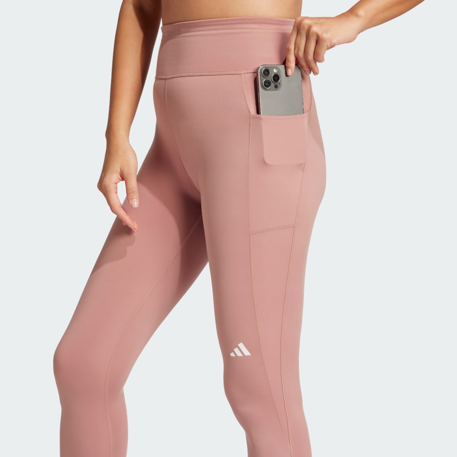 Clothing - Own the Run 7/8 Leggings - Pink | adidas South Africa