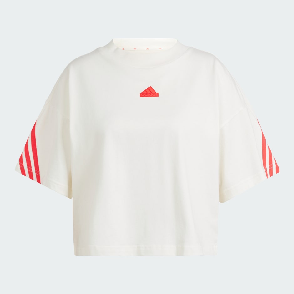 Women's Clothing - Future Icons 3-Stripes Tee - White | adidas Egypt