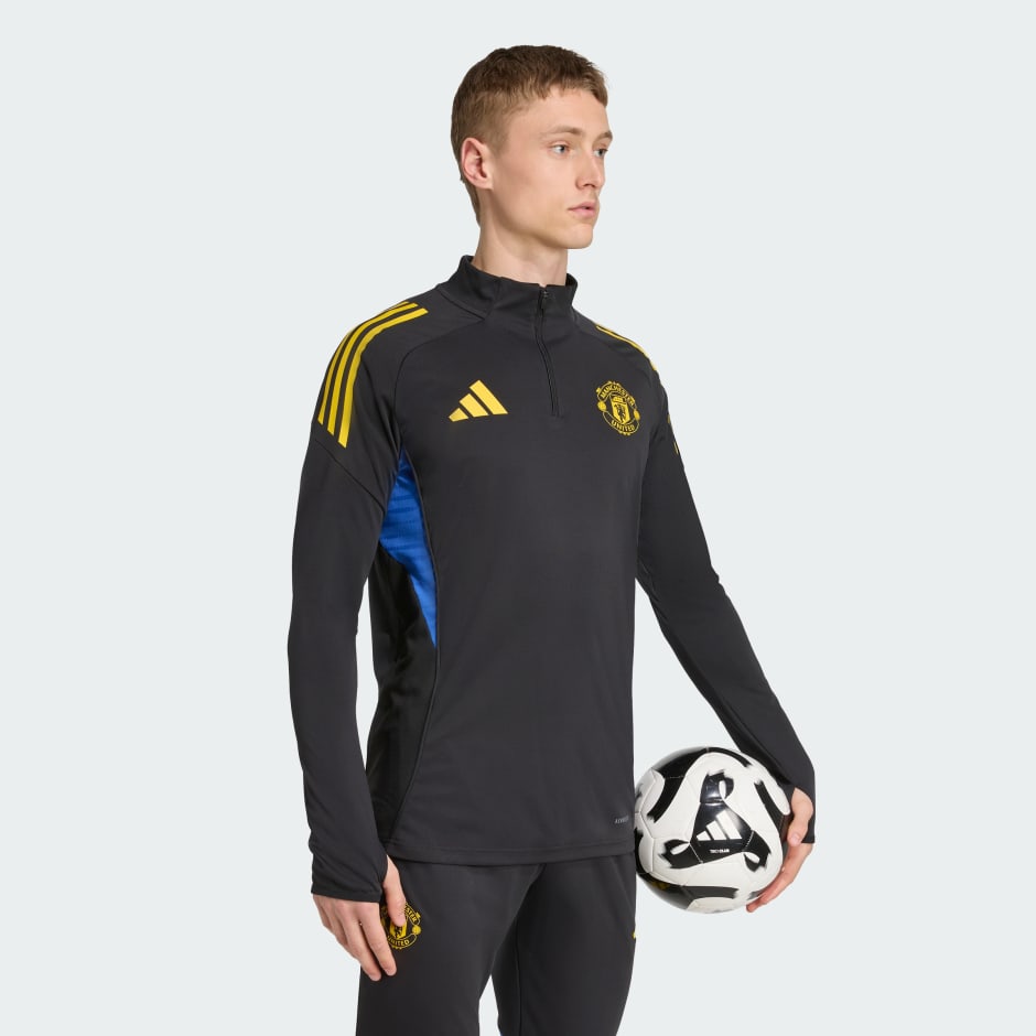 Manchester United Tiro 25 Competition Training Top - Black | adidas ...