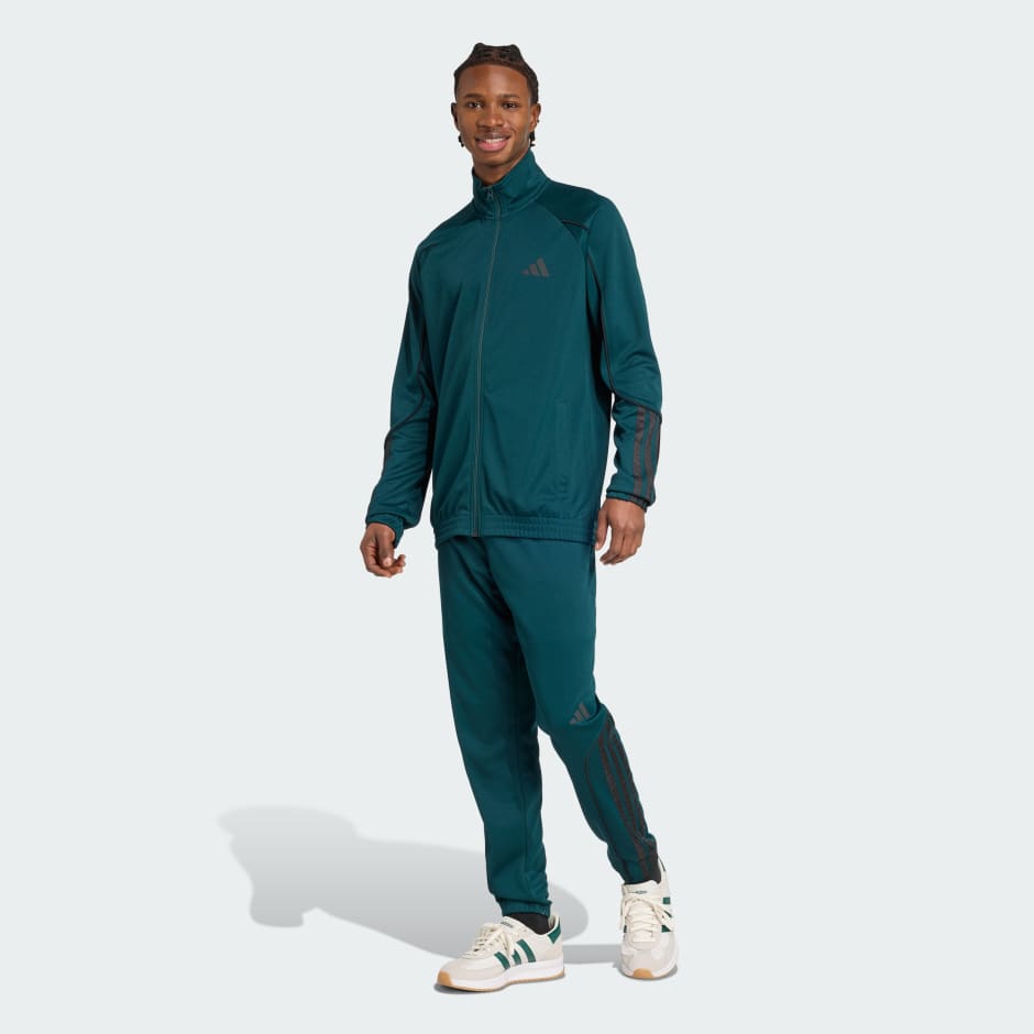 Clothing - STADIUM 3-STRIPES TRACKSUIT - Green | adidas South Africa