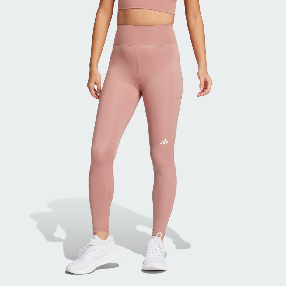 Clothing - Own the Run 7/8 Leggings - Pink | adidas South Africa