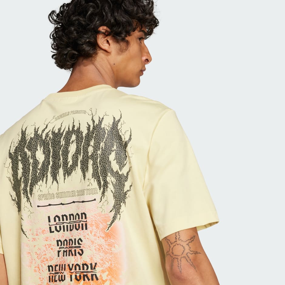 Men's Clothing - Trefoil Series Fashion Elevated Tee - Yellow | adidas ...