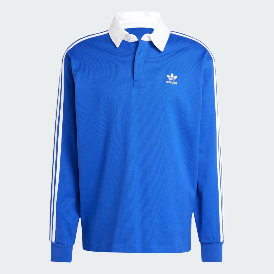 adidas Adicolor Rugby Polo Shirt - Blue | adidas UAE
