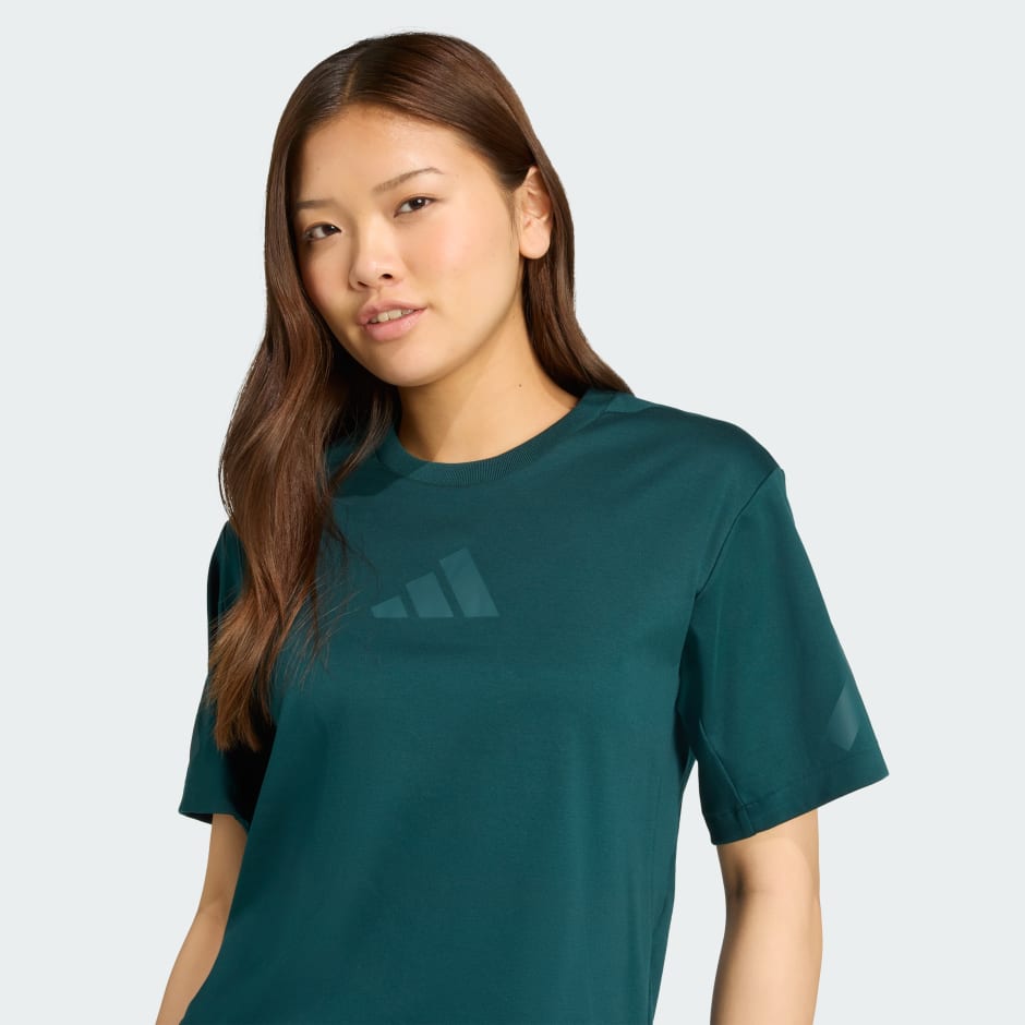 Women's Clothing - adidas Z.N.E. Tee - Green | adidas Saudi Arabia