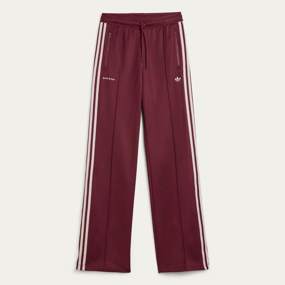 adidas x Sporty & Rich Track Pants - Burgundy | adidas Hong Kong