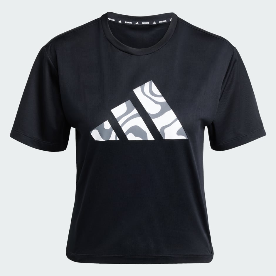 Clothing - Run It Brand Love Tee - Black | adidas South Africa