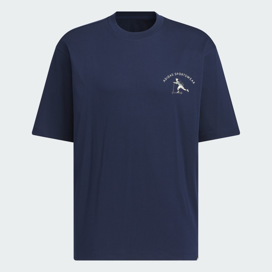 GFX Short Sleeve Tee - Blue | adidas Hong Kong