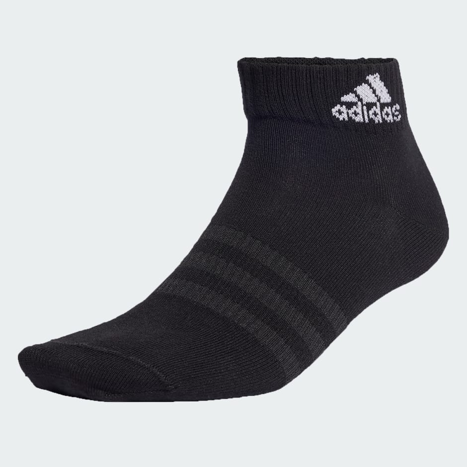 Thin and Light Sportswear Ankle Socks - Black | adidas Hong Kong