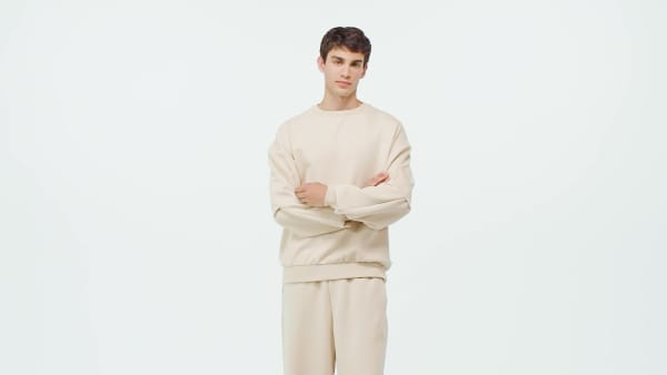 adidas SOFT LUX SWEATSHIRT - Beige | Free Shipping with adiClub | adidas US