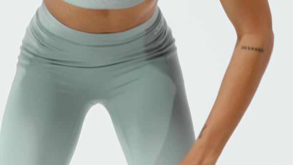 adidas Optime Workout Full Length Leggings - Green | Free Shipping with ...