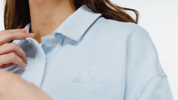 Moletom Polo ALL SZN Moletinho - Azul adidas | adidas Brasil